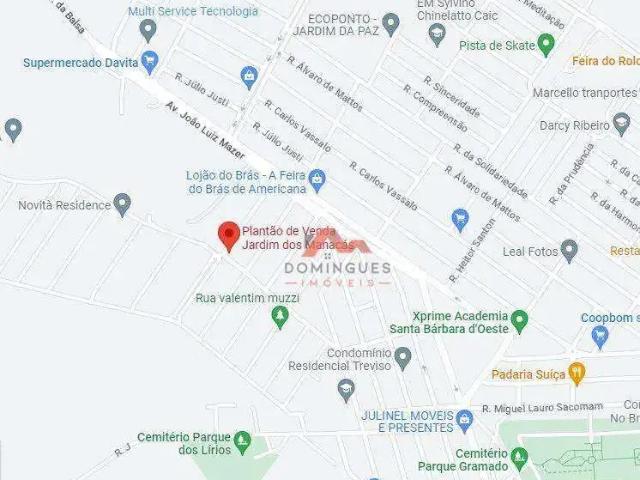 Terreno / Lote para Venda em Santa Bárbara D'Oeste/SP Jardim dos Manacás