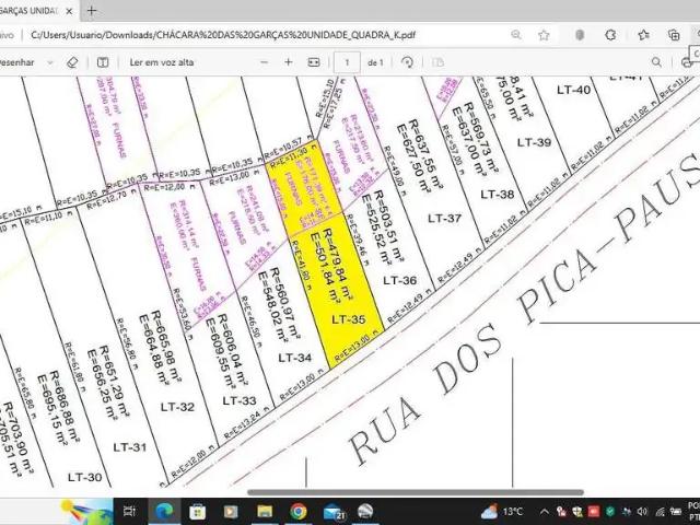 Terreno / Lote para Venda em Santana de Parnaíba/SP Chácara das Garças