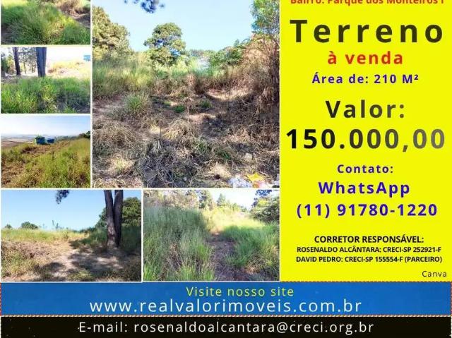Terreno / Lote para Venda em Santana de Parnaíba/SP Parque dos Monteiros I