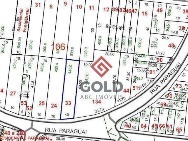 Terreno / Lote para Venda em Santo André/SP Parque das Nações