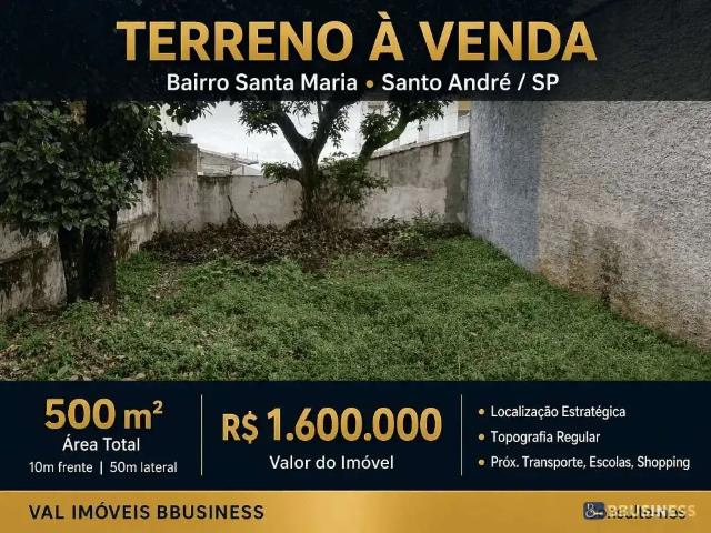 Terreno / Lote para Venda em Santo André/SP Santa Maria