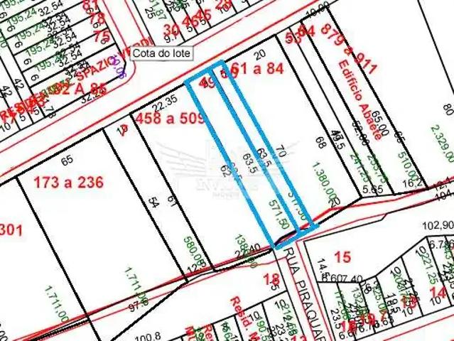Terreno / Lote para Venda em Santo André/SP Vila Valparaíso 1 Quartos