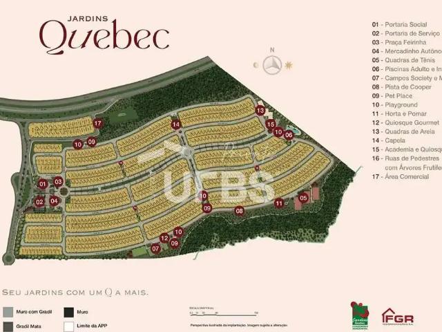 Terreno / Lote para Venda em Senador Canedo/GO Jardins Quebec