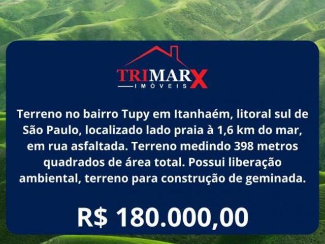 Terreno para construção de geminada em Itanhaém R$ 180.000,00