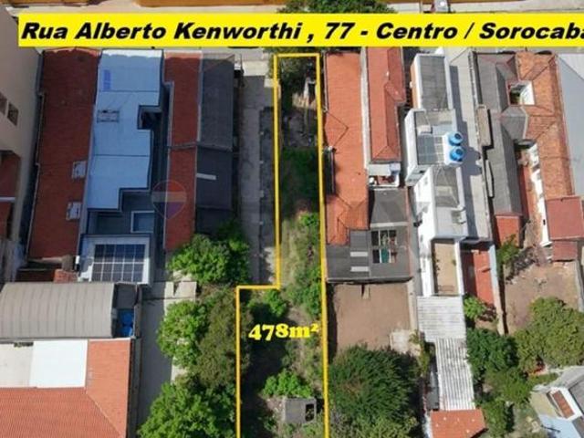 Terreno para venda com 478m² Centro Sorocaba SP