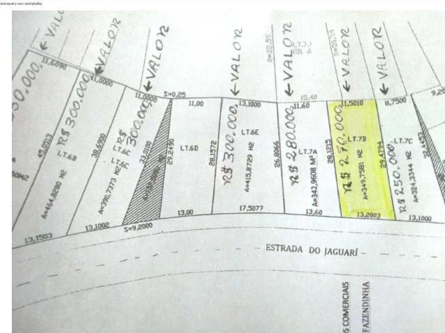 Terreno para venda em Chácara Jaguari fazendinha em Santana De Parnaíba São Paulo de 350.00m²