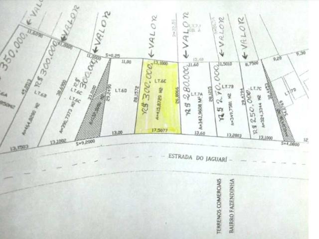 Terreno para venda em Chácara Jaguari fazendinha em Santana De Parnaíba São Paulo de 416.00m²