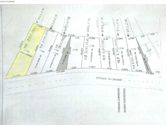Terreno para venda em Chácara Jaguari fazendinha em Santana De Parnaíba São Paulo de 642.00m²