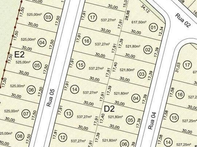 Terreno para venda em Alphaville Nova Esplanada 2 de 521.80m²