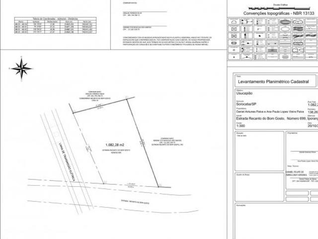 Terreno para venda em Iporanga de 1082.00m²