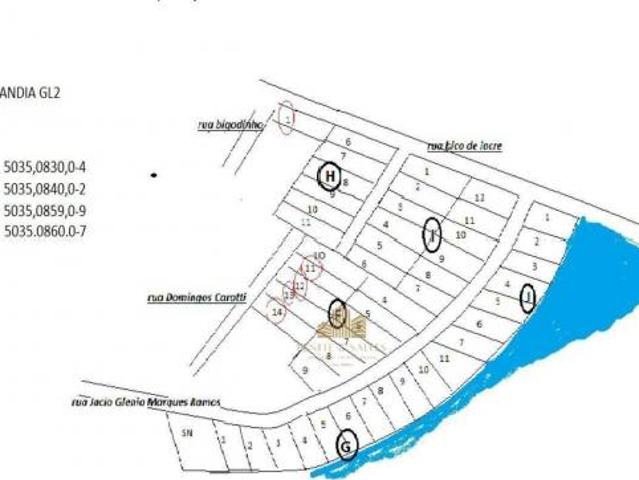 Terreno para venda em Loteamento Aldrovândia Gleba 2 de 1000.00m²
