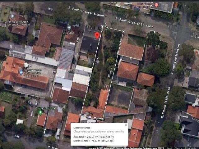 Terreno para venda em São Francisco em Curitiba Paraná de 1189.00m²