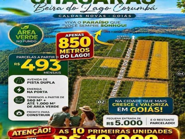 Terreno para venda em Residencial Lago das Aroeiras, Caldas