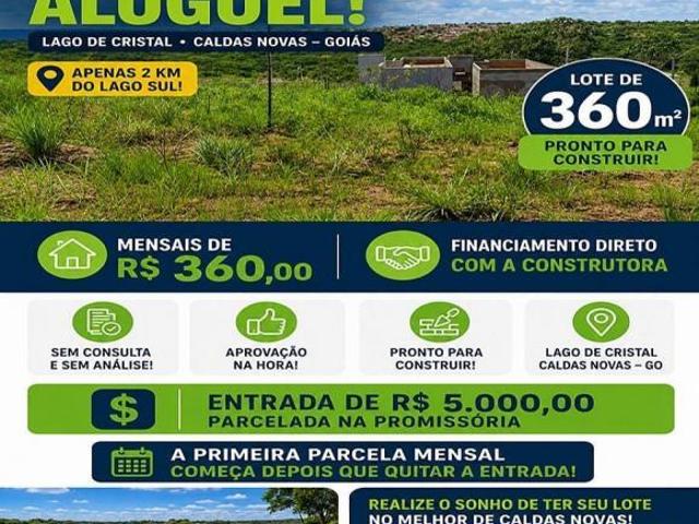 Terreno para venda em Residencial Lago de Cristal, Caldas No