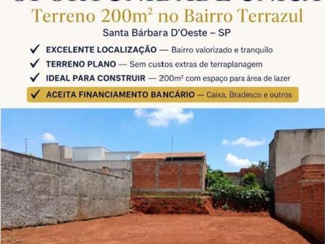 Terreno para venda em Terra Azul de 200.00m²