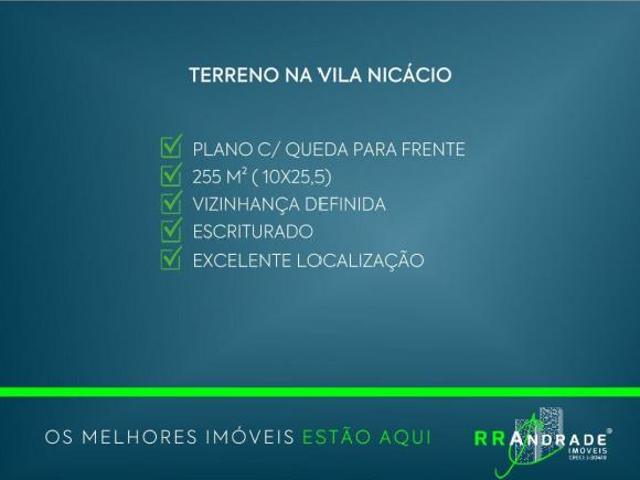 Terreno para venda em Vila Nicácio de 255.00m²