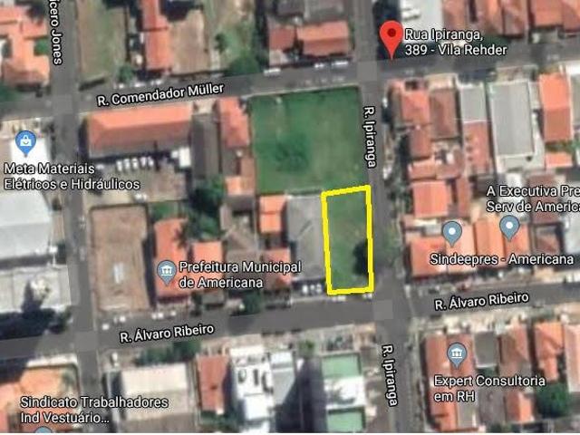 Terreno para venda em Vila Rehder em Americana São Paulo de 569.00m²