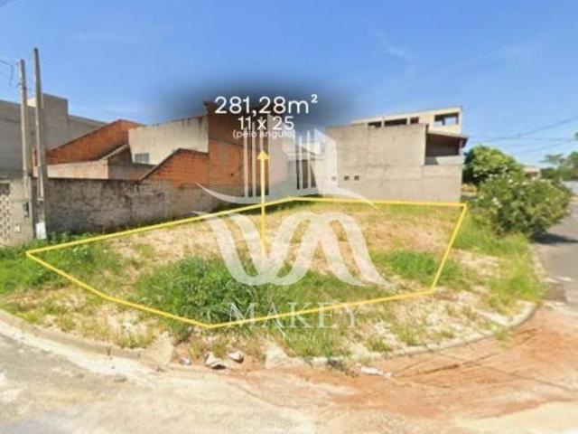 Terreno plano e sem viela de esquina localizado no Residencial Città di Firenze com 281,27m² área to
