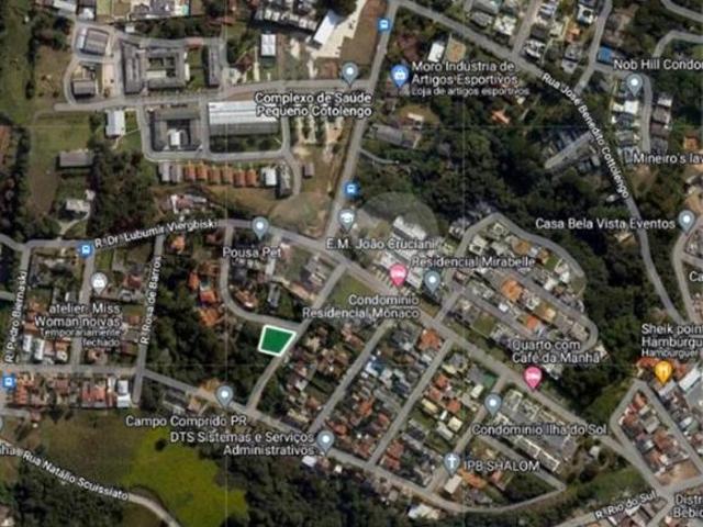Terreno próximo ao Centro de Saúde Pequeno Cotolengo no Bairro Campo Comprido