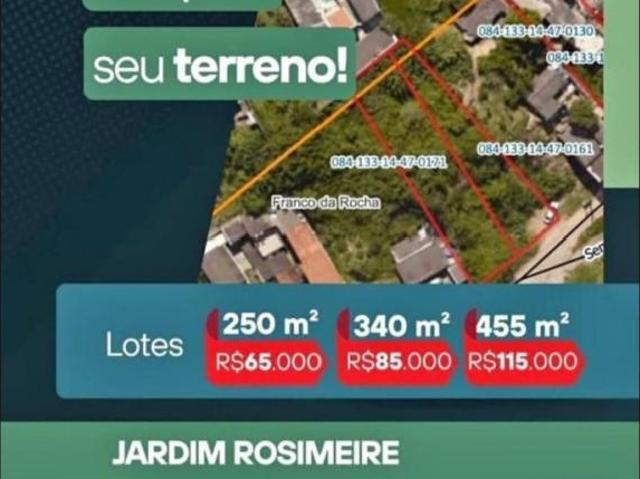 Terreno, Vila Rosemeire, Franco da Rocha, SP