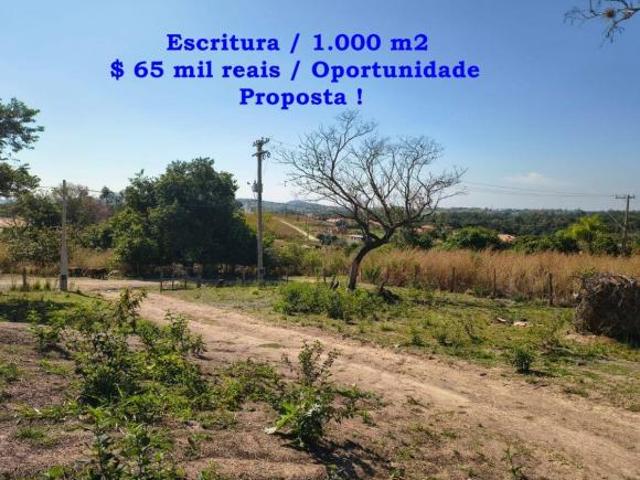 Terreno 1.000 m2 Escritura Oportunidade Proposta ! ótimo local