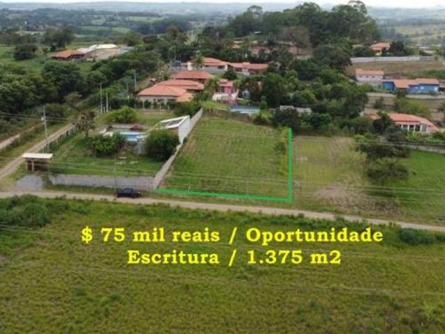 Terreno 1.375 m2 Escritura Oportunidade vista p/ Lago próx. cidade