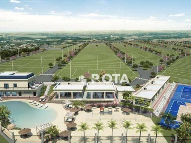 Terreno plano com 355m² no Cond. Santorini