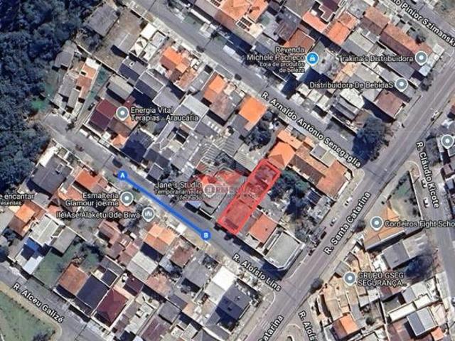 Terreno 360 m² no Bairro Cachoeira, Araucária