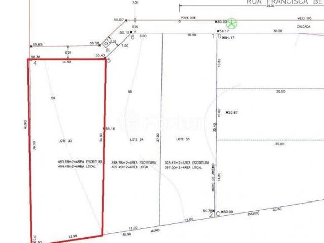 Terreno, 485 m², em Morro Santana