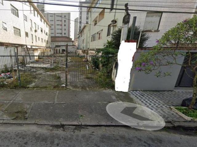 Terreno 500 m² com 10 m frente x 50 m fundos Santos SP Marapé