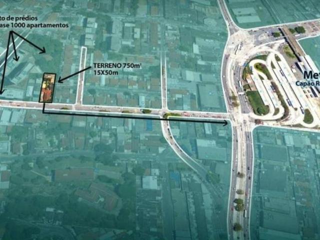 Terreno 750m² comercial enfrente Metro Capão Redondo