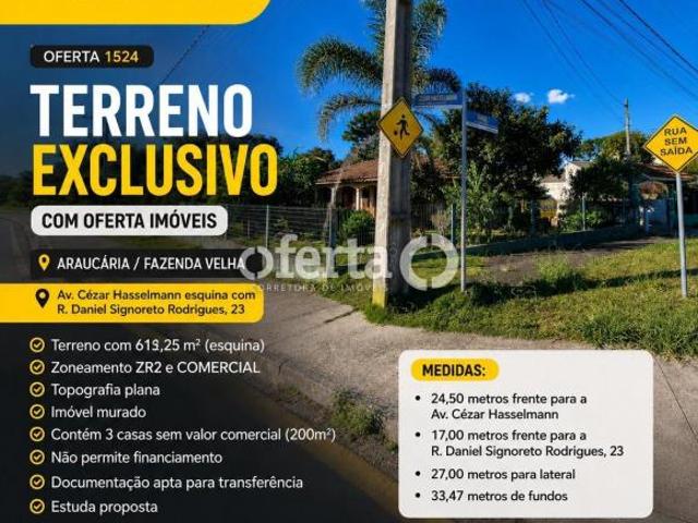 Terreno/casa em Araucária / Fazenda Velha