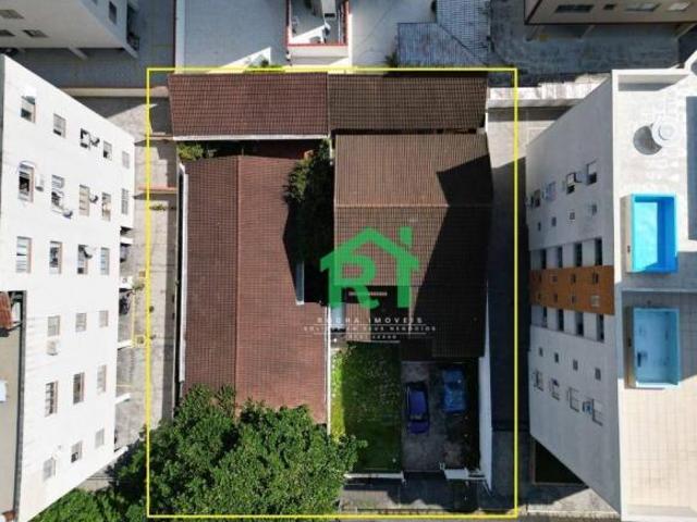 Terrenos de 720m² com 2 casas construídas, Praia das Astúrias, Guarujá/SP
