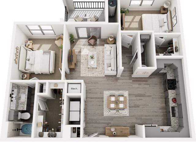 Territory at Anserra 3 Bedroom Apartment for Rent at 4000 Anserra Trl, Katy, TX 77494