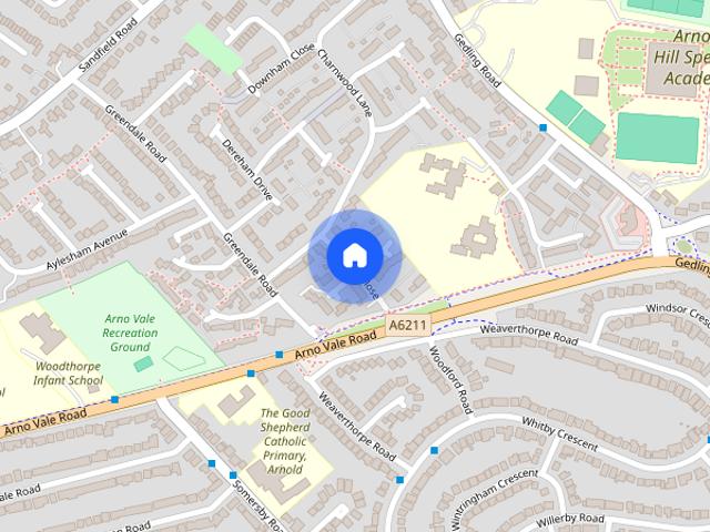 Thetford Close, Arnold, Nottingham