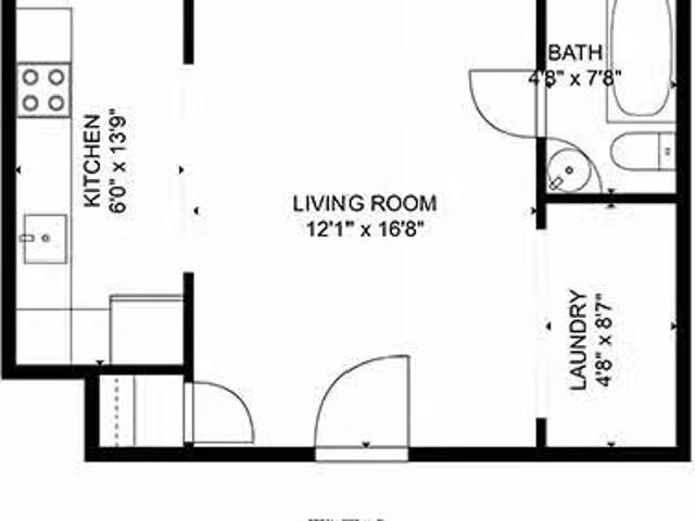 The Charlotte Apartments Studio 1 Bath