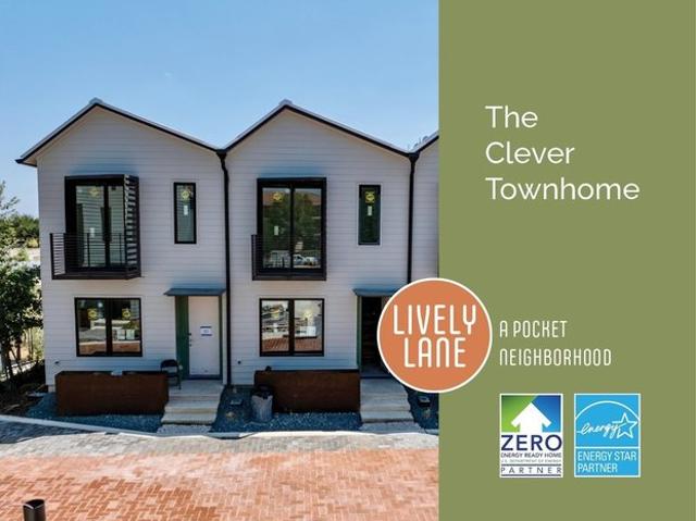 The Clever Townhome Plan Lively Lane Community