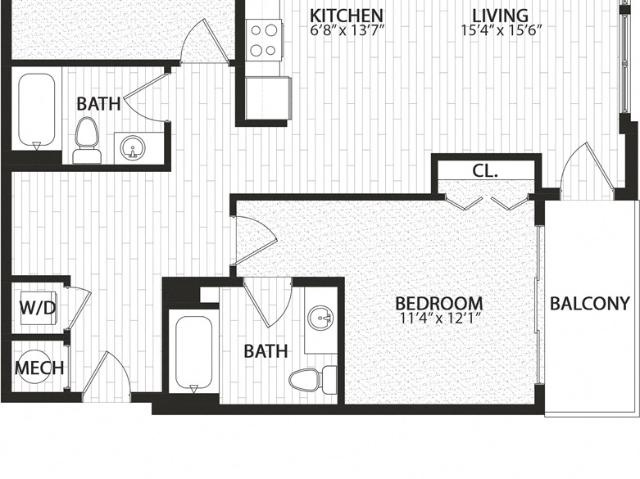The Annex of Bloomington 2 Bedroom 1B