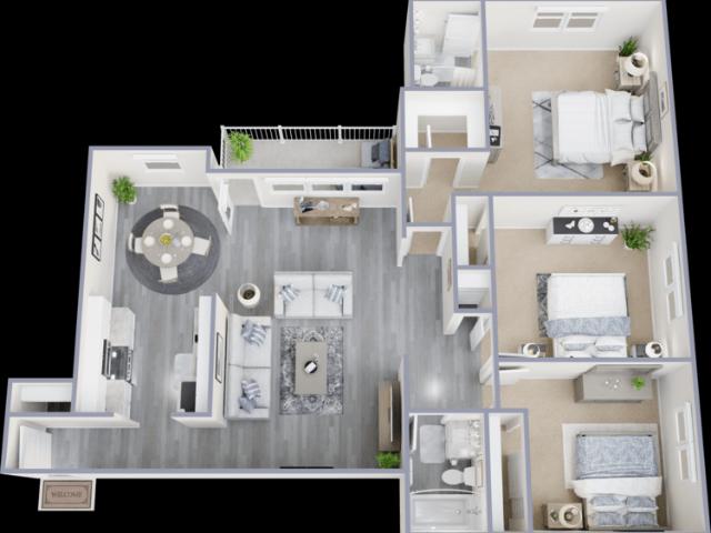 The Alante in Alexandria 3 Bedroom Apartment for Rent at 4820 Kenmore Ave, Alexandria, VA 22304
