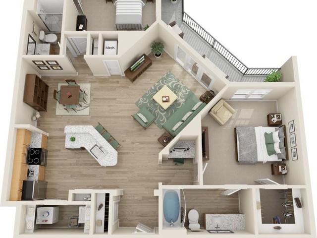 The Alexander at Ghent Studio Apartment for Rent at 1600 Granby St, Norfolk, VA 23510