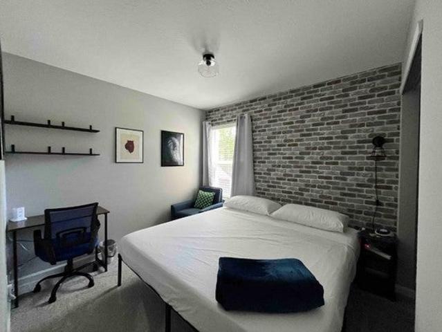 The apartment features stylish interiors