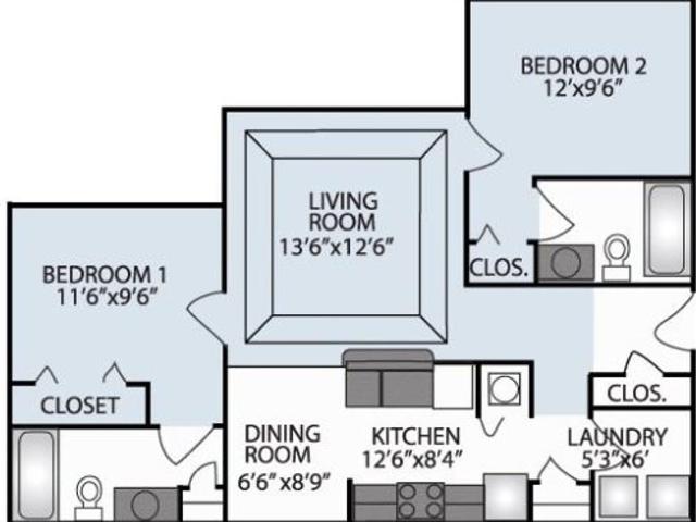 The Apex on University 2 Bedroom Apartment for Rent at 4226 University Ave, Columbus, GA 31907