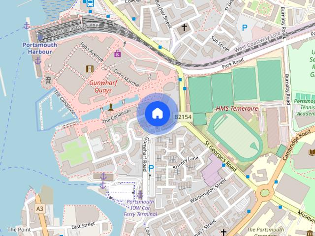 The Blue Building, Gunwharf Quays, Portsmouth