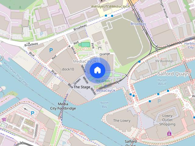 The Green Rooms, Blue, Media City Uk, Manchester, Greater Manchester, M50