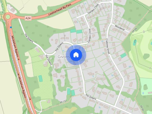 The Downs, Leatherhead, Surrey, KT22