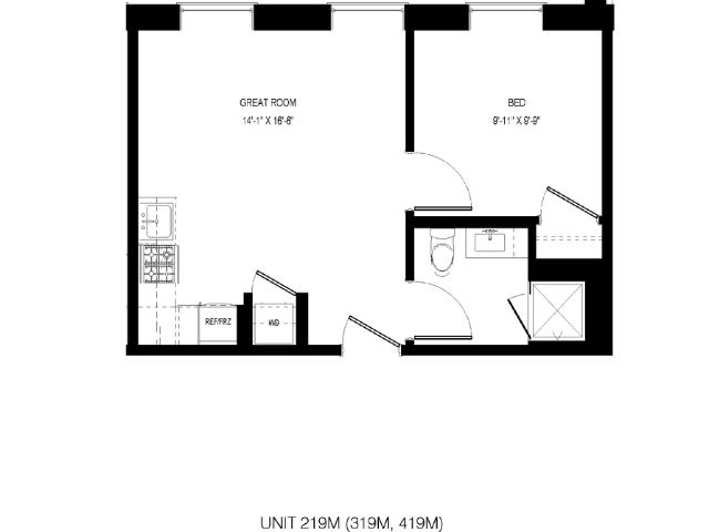 The Duncan 1 Bedroom Apartment for Rent at 1515 W Monroe St, Chicago, IL 60607 Near West Side