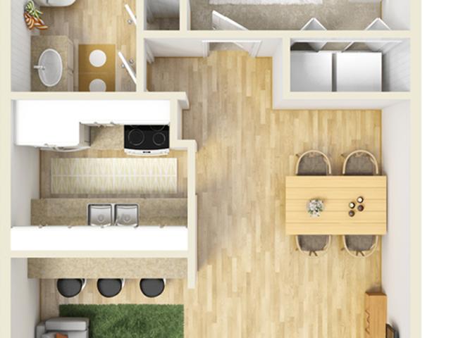 The Edge Apartments 1 Bedroom Apartment for Rent at 3939 Rosemeade Pkwy, Dallas, TX 75287
