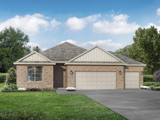 The Everett C, 3 Car Garage Plan River Ranch Meadows Community
