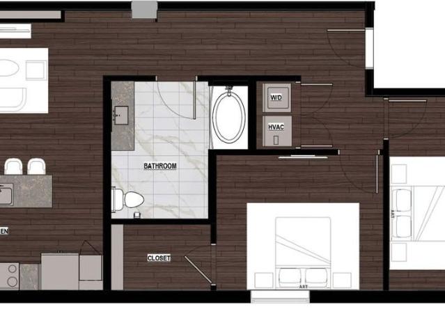 The Exchange at Sinclair 2 Bedroom Apartment for Rent at 6 E 5th St, Tulsa, OK 74103