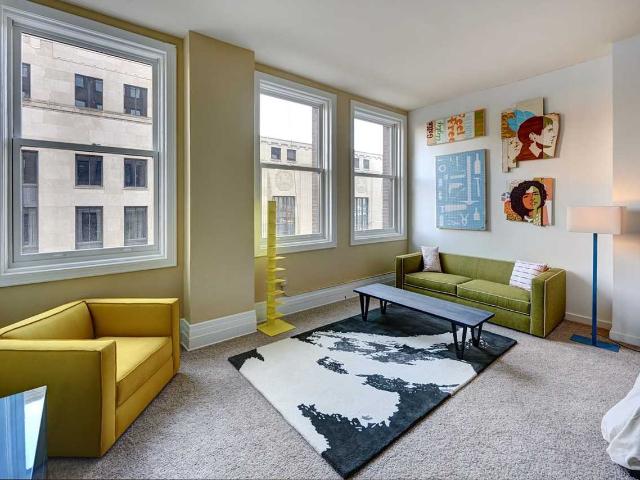 The Fleming Building 1 Bedroom Apartment for Rent at 218 6th Ave, Des Moines, IA 50309 Downtown Des Moines